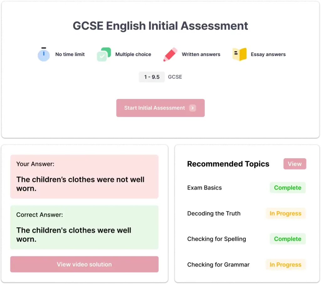 GCSE English Exam | Ofqual Regulated | Pass GCSE